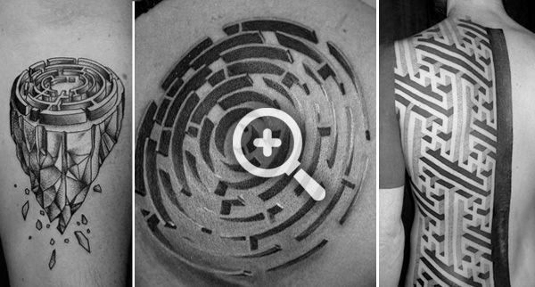 Verrückte Labyrinth Tattoos - Tattoo Spirit