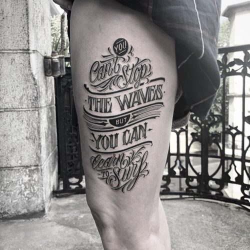 50 coole Lettering Tattoo Ideen für Girls & Boys, Part 01 - Tattoo Spirit