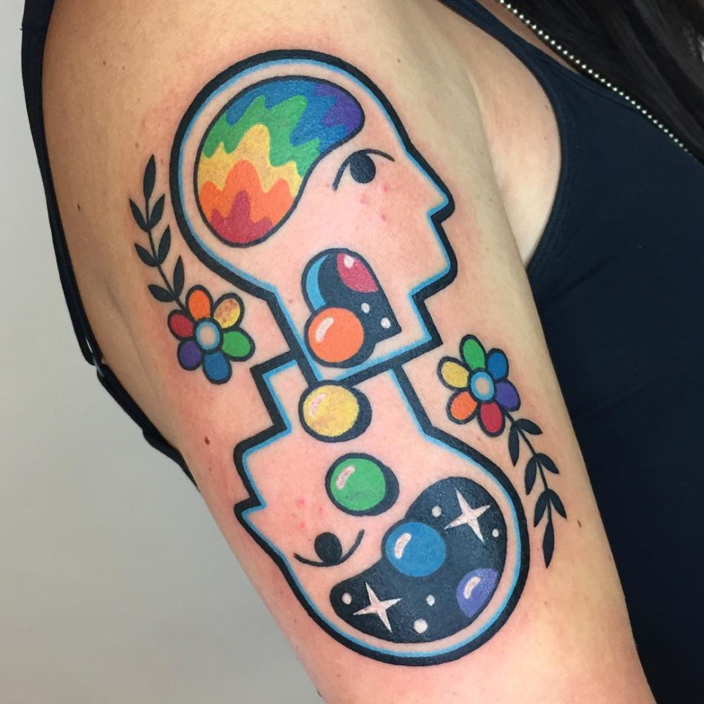 Psychedelische Tattoo Kunst aus halluzinatorischen Welten - Tattoo Spirit