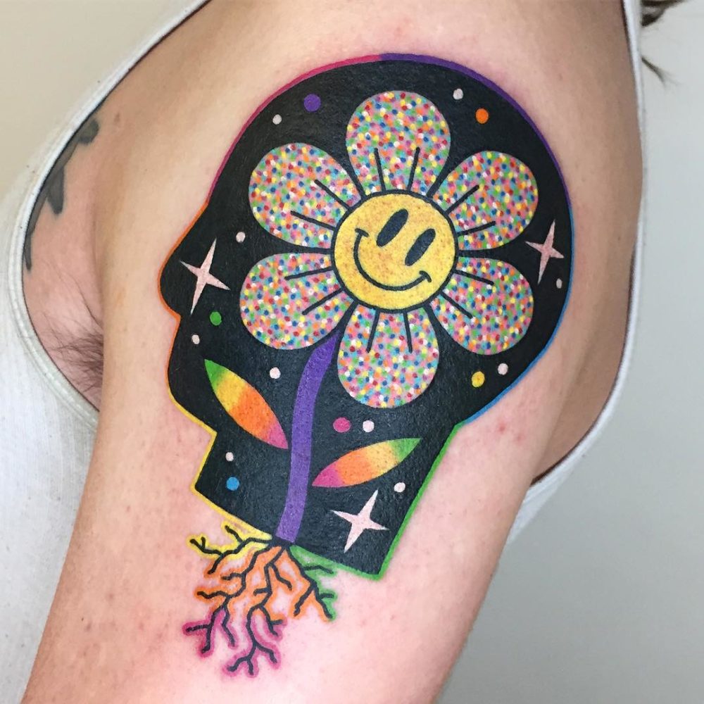 Psychedelische Tattoo Kunst aus halluzinatorischen Welten - Tattoo Spirit