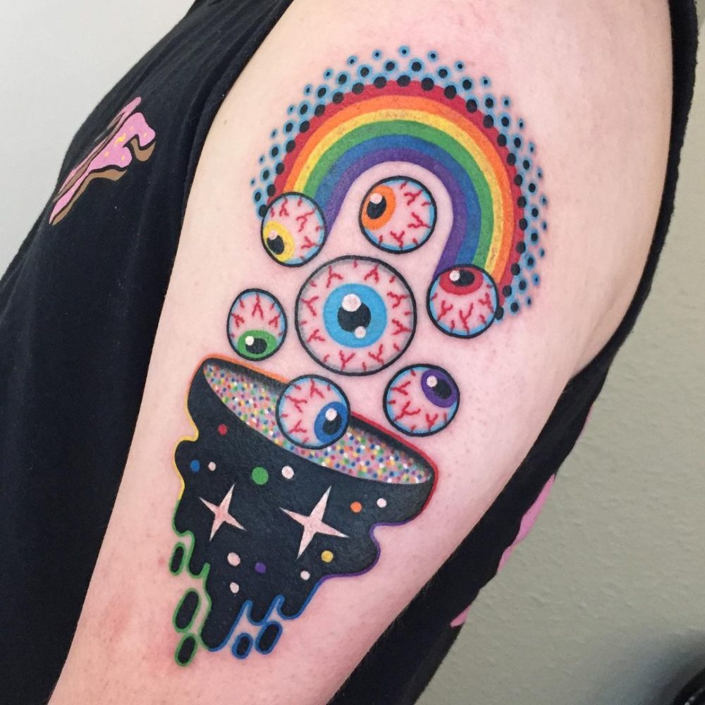 Psychedelische Tattoo Kunst aus halluzinatorischen Welten - Tattoo Spirit