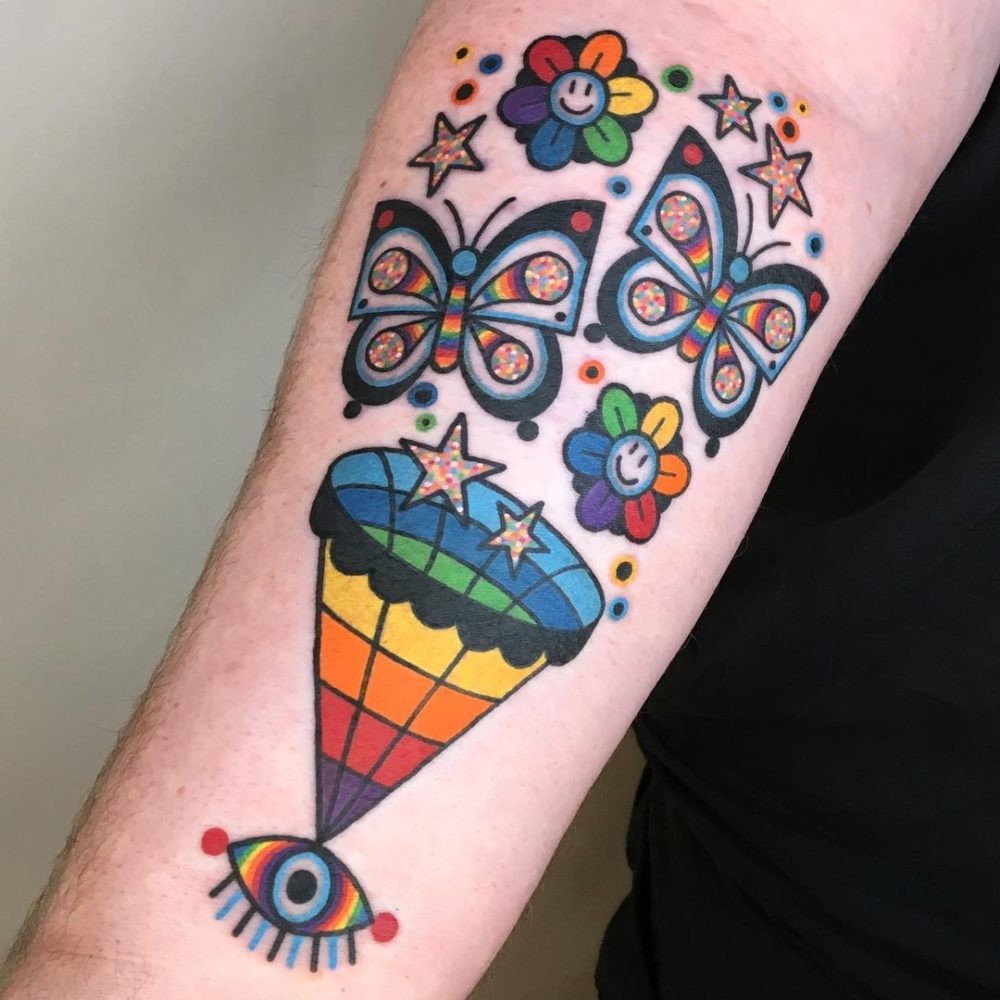 Psychedelische Tattoo Kunst aus halluzinatorischen Welten - Tattoo Spirit