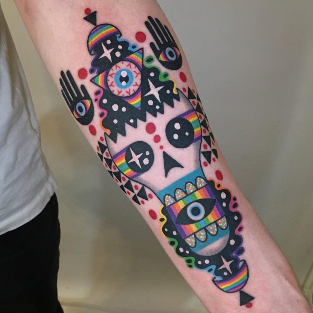 Psychedelische Tattoo Kunst aus halluzinatorischen Welten - Tattoo Spirit